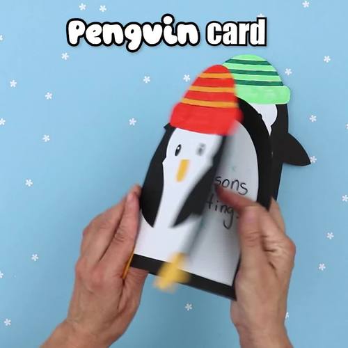 Penguin card by Super Fun Printables | Teachers Pay Teachers