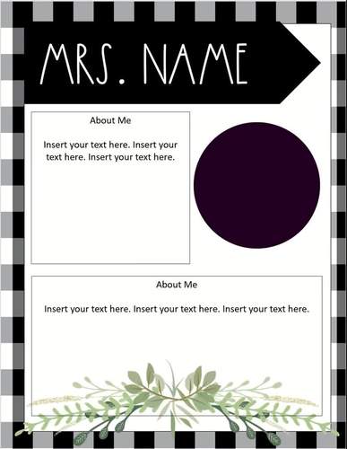 Meet the Teacher Template Editable Farmhouse Theme by Magic of Teaching
