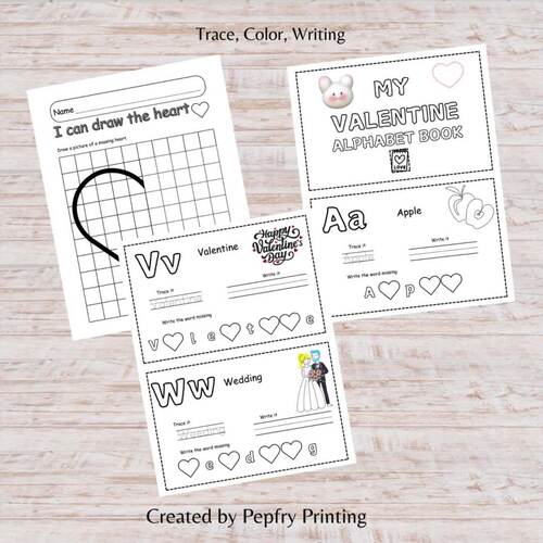February Valentine's Day | Kindergarten|Math,Literacy,No Prep Activity ...