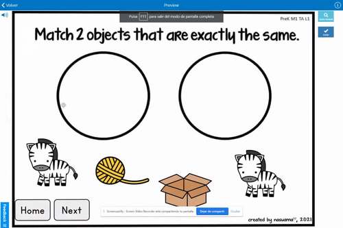 Matching Objects Extra Practice Math PreK Interactive Boom Cards™