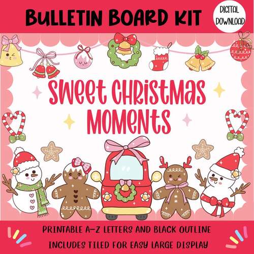 Sweet Christmas Moments Bulletin Board Kit | Cute Holiday Classroom Decor