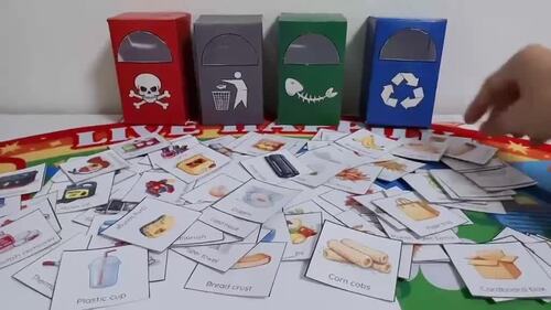 Earth Day Recycling Sorting Activity | Life Skills Waste Sorting Craft