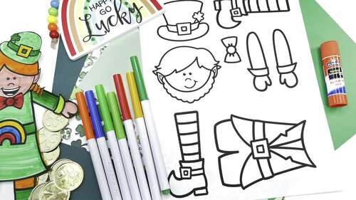 Holiday and Seasonal Math Craft Two step word problems St. Patrick's Day