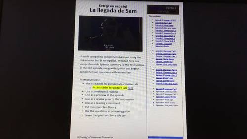 Extr@ en español Episode 1 Section 1 Summary & questions (Spanish Extra)