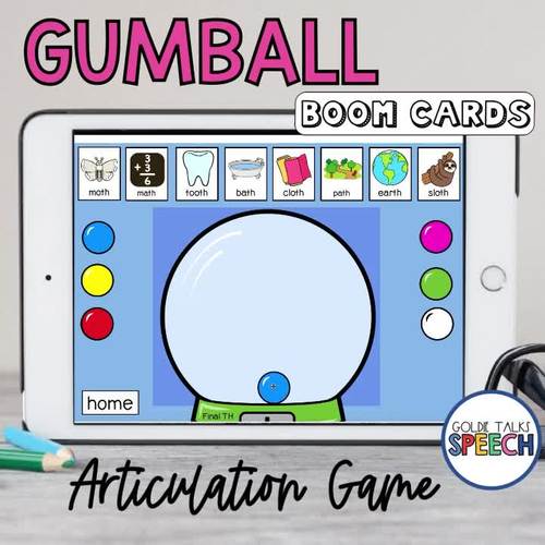 Gumball Speech and Language Boom Card Bundle by GoldieTalks Speech
