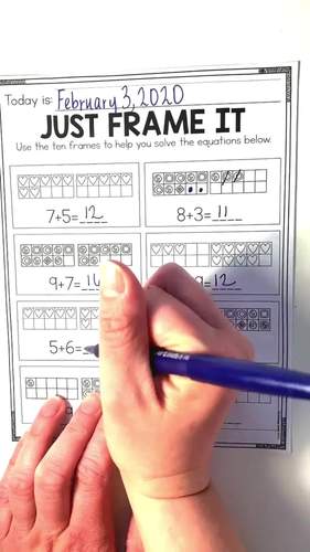 1st Grade Math Journal | February Spiral Review by Missing Tooth Grins