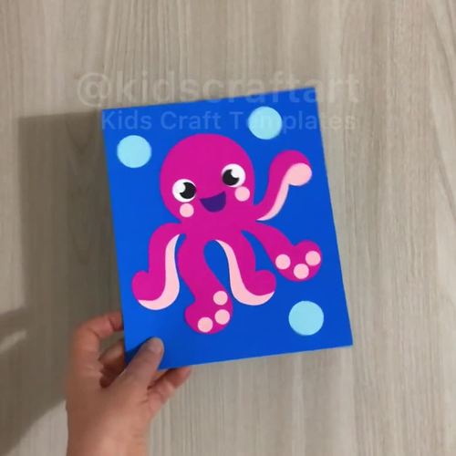 2D Shape Under the Sea Octopus Craft Ocean Habitat Animals Summer ...