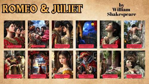 ROMEO & JULIET by William Shakespeare-Graphics-Posters-Classroom Decor