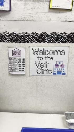 Vet Clinic Dramatic Play by Kristi Heald | TPT