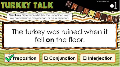Thanksgiving Grammar Task Cards | Digital Thanksgiving Grammar Task Cards