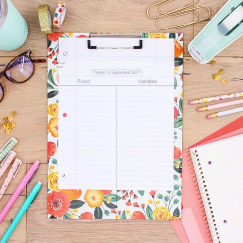 Types of Expenses Sort Cut and Glue Activity | Texas Financial Literacy