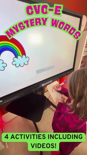 CVCE Centers/Magic E Activities: Mystery Words With Vowels | TPT