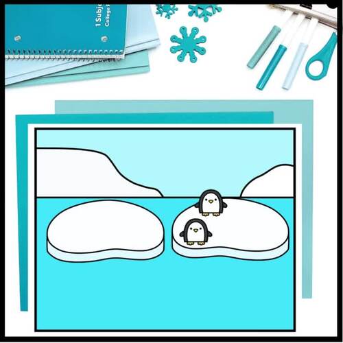 Winter Math Craft | Addition to 10 | January Math Penguin Craft ...