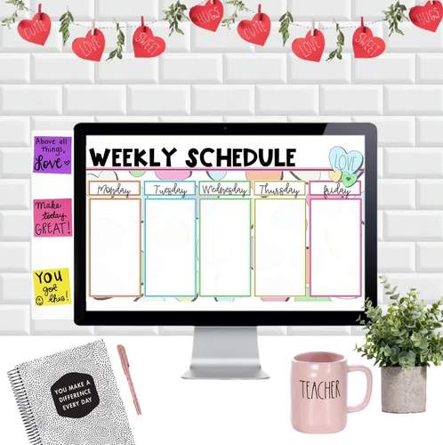 Daily Valentine's Day Slides by Texcellent Teacher | TPT