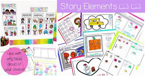 Story Elements | Character Setting Retell Making Connections Favorite ...