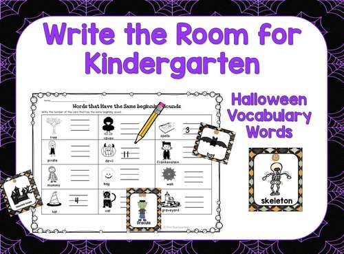 Write the Room Center Halloween Themed Activities For Kindergarten