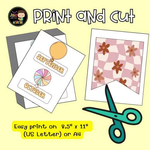 Birthday Bulletin Board, Classroom Groovy Retro Pastel Party Themed ...