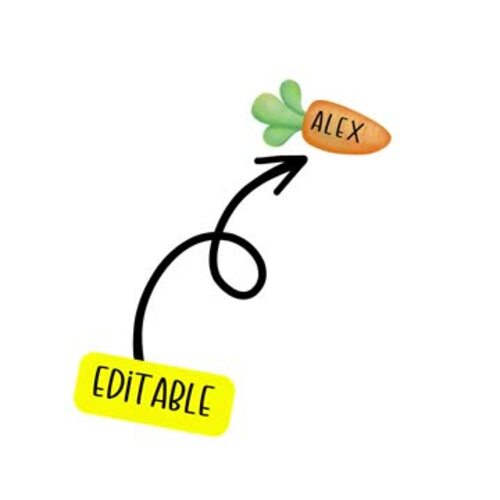 Happy Spring Bunnies, Spring Bulletin Board Kit, Door Decor, Ediatable