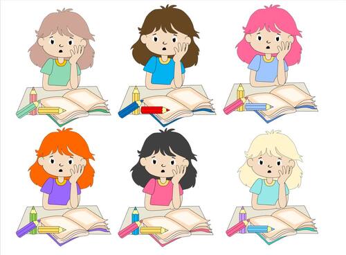 Kids Character Vector Clip Art 9, Children Graphics and Images ...