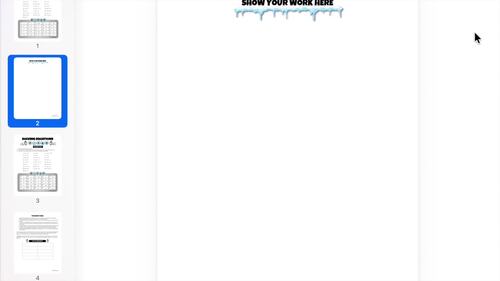 Fun Winter Worksheet Solving One Step Equations No Prep January Activities