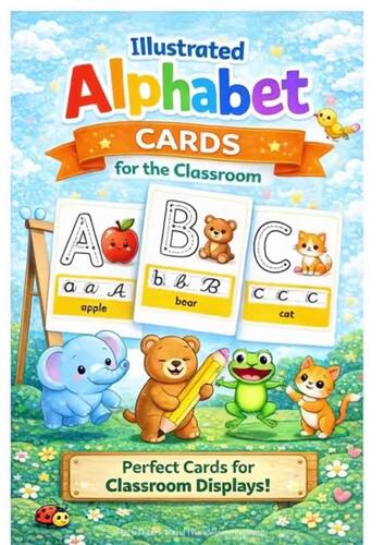 Alphabet Worksheets with Illustrations | Letter Recognition A–Z | 26 Pages