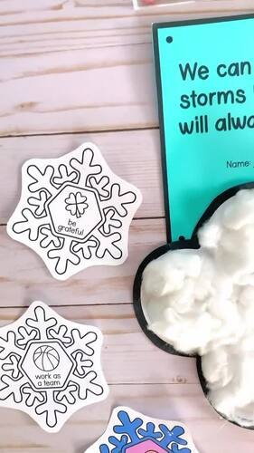 Random Acts of Kindness Craft | Winter Snow Craft | Kind Acts Activities