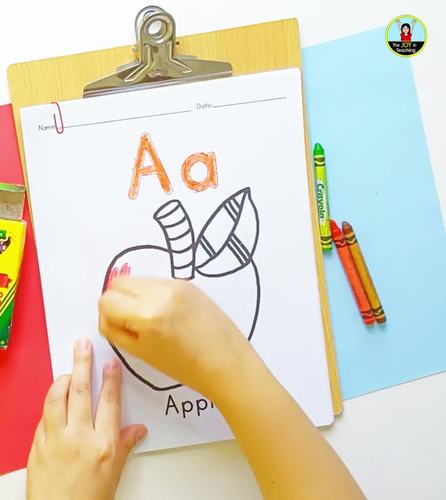 Pre-K Alphabet Coloring Sheets - Beginning Sounds Coloring Pages (BIG)