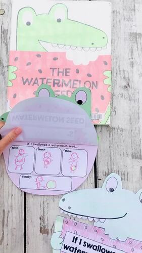 The Watermelon Seed by Greg Pizzoli Craft ELA Narrative Sequence ...