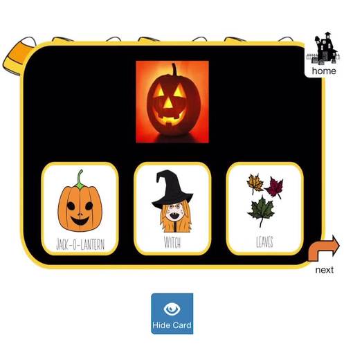 Halloween Language Deck - Boom Cards by The Communication Classroom