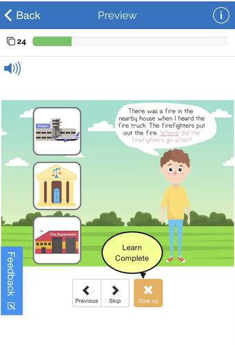 NO PRINT Interactive iSpy Move the Car for Answering WHERE Questions