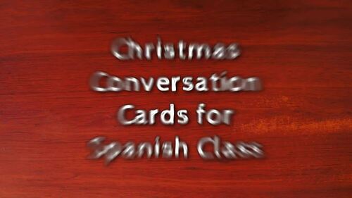 Spanish Christmas Conversation Cards Speaking Activity by The Spanglish ...