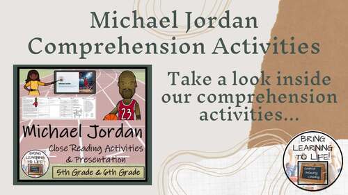 Michael Jordan Close Reading Passage & Comprehension Activities | 5th ...