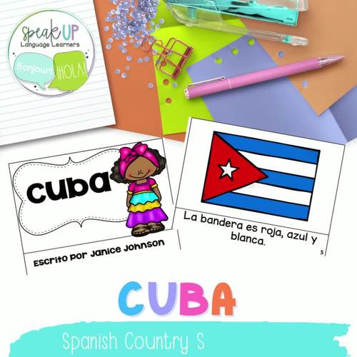 Cuba Spanish Country Study Reader & Activities Print & Digital with Audio