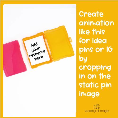 Task Card Box mockups | Bright colors PIN format Set 1 by Speaking of ...