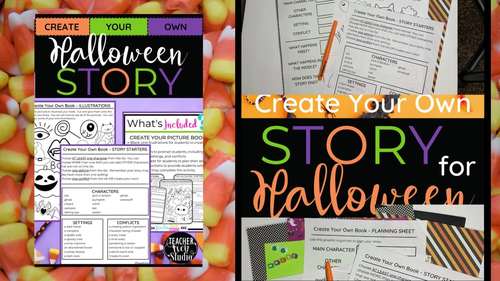 Halloween Creative Writing - Creating a Picture Book - Elementary Project