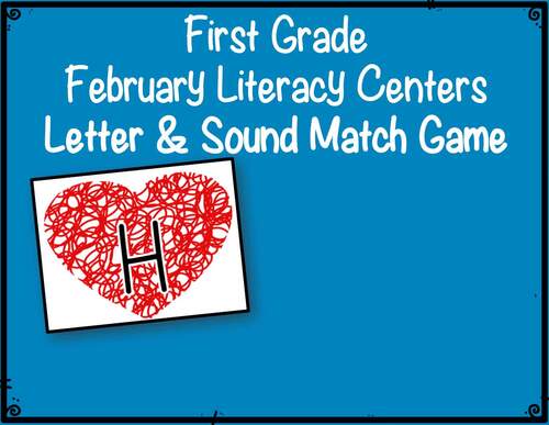 First Grade Literacy Centers: Eight February Themed Centers & Activities
