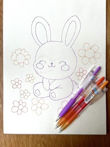Creative Spring Zentangle Zendoodle: Easter Art Drawing Activity