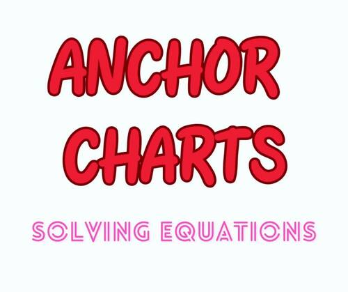 SOLVING EQUATIONS - ANCHOR CHARTS/POSTERS/BULLETIN BOARDS | TPT