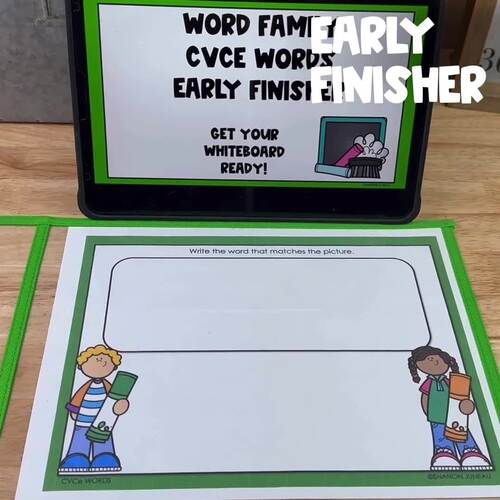 CVCe Word Work Games Magic E Review Practice with Long A I O U Words ...