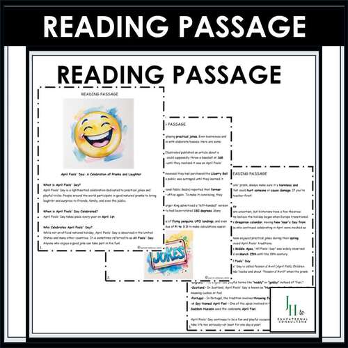 April Fool's Day Activities | Reading Comprehension | Puzzles | Middle ...