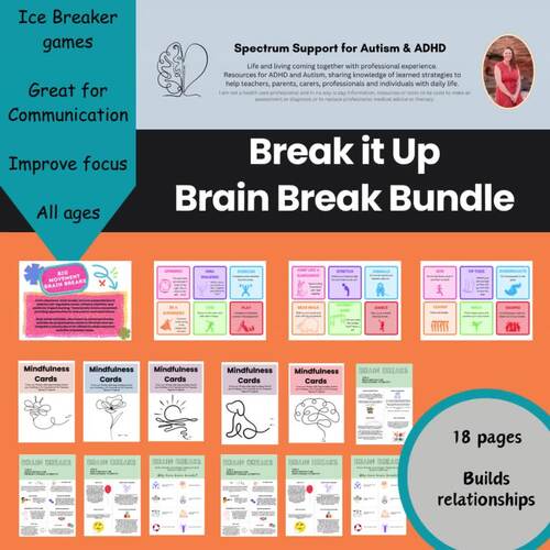 Brain Breaks Printable Cards Activities Classroom Management Teacher Tools