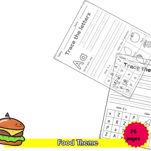 Alphabet Tracing and Letter Hunt A–Z Worksheets | Fine Motor Practice