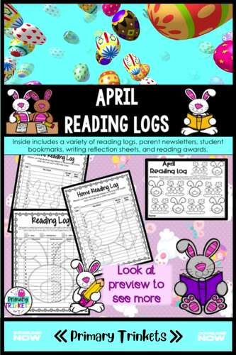 April Easter Reading Log Packet by Primary Trinkets | TPT