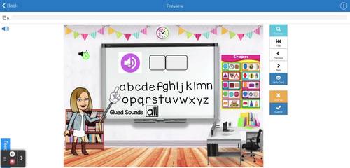 Level 1- Unit 4 Glued Sound -all Word Practice by First Grade Fairytale