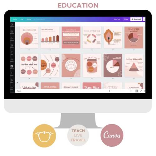 Education Social Media Posts | Educate | Teach Live Travel | TPT