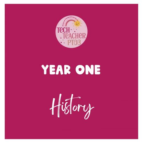 History Year 1 Australian Curriculum 9.0 HASS by Tech Teacher Pto3