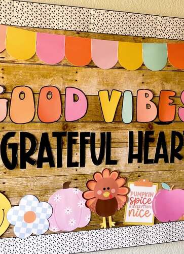 Thanksgiving Decorations - Thanksgiving Door Decor - English and Spanish