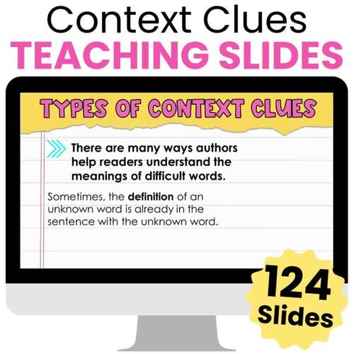 Context Clues - 4th-5th Grade Grammar Teaching Slides by Jennifer Findley