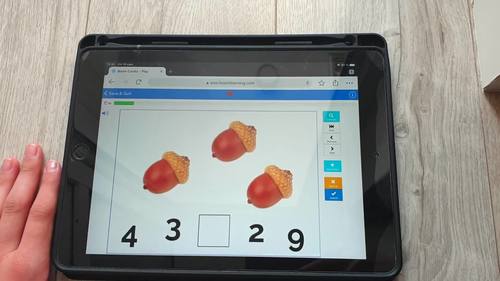 Fall Boom Cards, Counting Acorns for Distance Learning | TPT