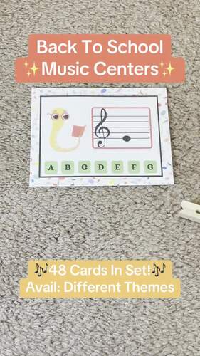 "St. Patrick's Day" Treble/Bass Clef Clip Cards | Elementary Music Centers